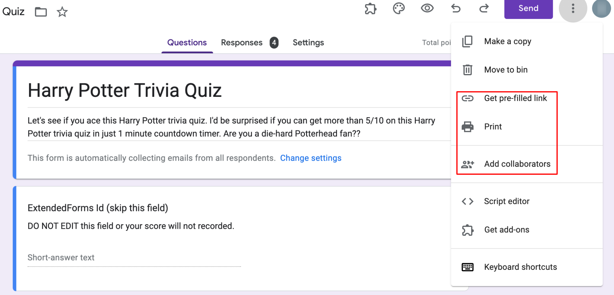 How to Make a Google Forms Quiz? (5 Steps) - Extended Forms